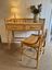 Vintage Bamboo & Rattan Dressing Table With Matching Chair & Glass Top ...