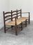 Antique French Provincial "Radassier" Bench In Solid Oak With Rush Seat ...