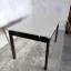 Mid Century Vintage White Formica Draw Leaf Extending Dining Table ...