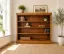 Large Antique Art Deco Oak Bookcase Open Display Shelving Unit Library ...