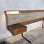 Mid Century Teak Illuminated Headboard With Floating Bedside Tables ...