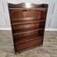 Vintage Oak Bookcase Cabinet Arts & Crafts Style Dwarf Bookcase For ...