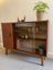 Lebus Glazed Bookcase Cabinet – Mid Century Raised Display Cabinet With ...