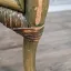 Vintage Rattan Coffee Table Smoked Glass Green Painted Wicker Retro ...