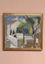Mid Century Oil On Canvas –“House With Two Trees” By Zage, Signed ...
