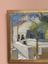 Mid Century Oil On Canvas –“House With Two Trees” By Zage, Signed ...