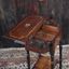 Antique 19th Century E. H. Wood Heraldic English Mahogany Sewing Work ...