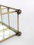 Vintage Brass Glass House Curio Display Shelf 10 Compartments Mirrored ...