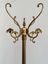 Vintage Italian Brass Coat Rack With Marble Base, Twisted Pole Hall ...