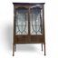 Antique Large Display Cabinet Large Inlaid Mahogany Double Door Glazed ...