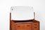 Danish Mid Century Teak Vanity Table With Black Glass Top, 1960s ...