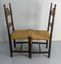 Two French Hand Painted Side Chairs Rush Seats Country Style, 19th ...