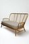 Ercol Jubilee 766/2 Two Seater Sofa With Grey Boucle Fabric And ...