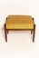 Pair Of Mid Century Gfm Stools In Yellow Jacquard By Casamance, E. Homa ...