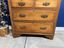 Vintage Edwardian Walnut Chest Of Drawers 2 Over 2 Quirky Antique ...