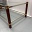 1980s Burr Walnut Brass Glass Two Tier Coffee Table Pierre Vandel Style ...