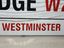 Mid Century Lord Hill’s Bridge W2 Original City Of Westminster Enamel ...