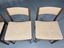 4 Vintage Scandart Dining Chairs Cream Vinyl Teak Frame 1960s Mcm Retro ...