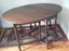 Vintage Antique Solid Oak Drop Leaf Table On Barleytwist Turned Legs ...