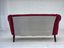 1950s, Danish 2 Seater Sofa, Red Furniture Velour, Ash Wood Legs ...
