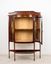 Edwardian Mahogany Bow Front Display Cabinet With Hand Painted Panels ...