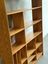 Danish Solid Pine Freestanding Room Divider / Bookcase With Vinyl ...