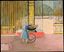 Fine 20th Century French Modernist Oil Painting Paris Park Roast ...