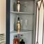Vintage Painted Glazed Corner Drinks Display Cabinet In Farrow And Ball ...