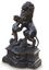 19th Century Pair Sculpted Bronze Heraldic Lions Firedogs / Chenets ...
