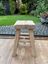 Handcrafted White Oak Stool | Solid Wood Plant Stand, Rustic Side Table ...