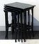 Thonet Vienna Art Nouveau Set Of Four Nesting Side Tables, Black ...