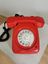 Vintage Original Red Iskra Telephone Ata 61k / Retro Rotary Dial Phone ...