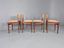 4 Vintage Scandart Dining Chairs Cream Vinyl Teak Frame 1960s Mcm Retro ...
