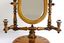 19th Century Vanity Table Mirror With Candlesticks, Micro Inlays, At Ca ...