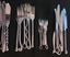 Mismatched French Steel Flatware Set Twisted Medieval Brutalist Decor ...