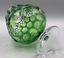 Mid Century Modern Faceted Vase In Emerald Green, Attributed To A ...