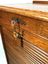 Antique Wooden Tambour Fronted Oak Office Paper Filing Cabinet Drawers ...
