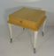 Italian Modern Side Table In Maple, Cream Lacquer And Chrome, 1980s ...