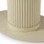 Oval Outdoor Dining Table With Sand Finish And Cream Ceramic Top ...