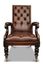 Rare William IV Leather Reclining Bergere Library Chair On Original ...