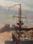 Marine Oil Painting Hms Powerful Royal Navy Cruiser Ship Follower ...